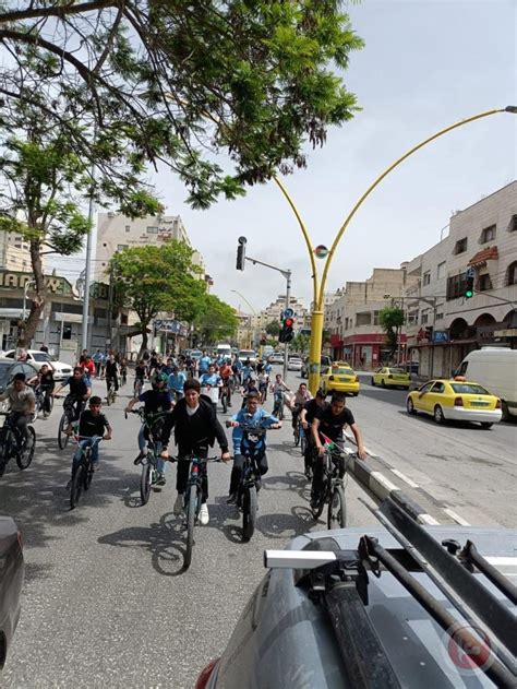 مسيرة دراجات هوائية فلسطينية في مدينة الخليل إحياء لذكرى النكبة سبأنت وكالة سبأ