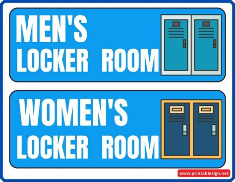 Locker Room Sign Free Download Room Signs Room Signage Locker Room