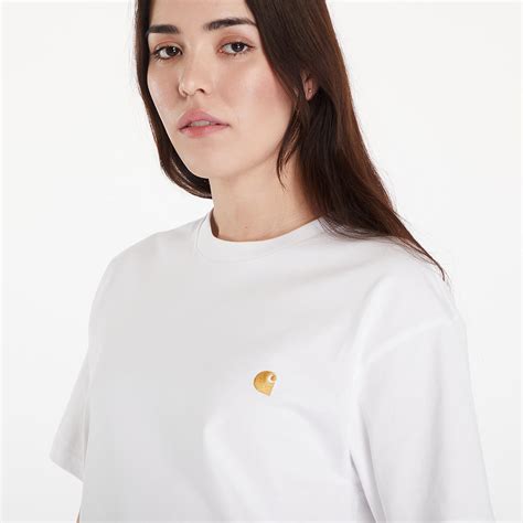 Carhartt Wip Ss Chase T Shirt White Gold Footshop