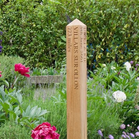 Engraved Oak Sign Posts