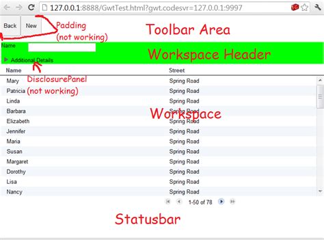 Gwt Gui Design Layout Panels Stack Overflow