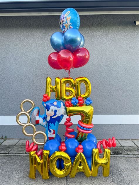 Sonic Balloon Garland Artofit
