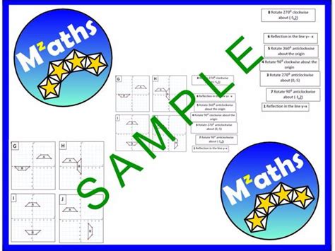 Transformations Revision Activity Matching Up Teaching Resources