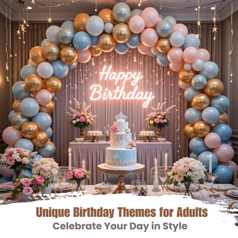 Unique Birthday Themes For Adults Ideas By V Conventions Decor Experts