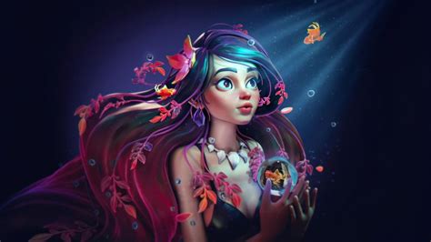 Ariel Disney Princess Wallpaper 4k Ai Art Underwater
