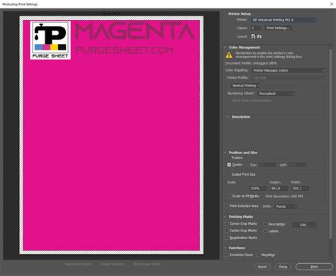 Guided Purge Print Purge Sheets For Printer Cleaning