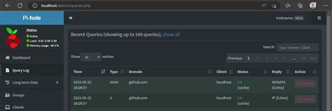 No Data Showing Issue DesktopECHO Pi Hole For WSL GitHub