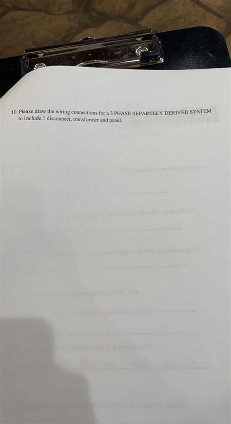 Solved Please Draw The Wiring Connections For A PHASE Chegg
