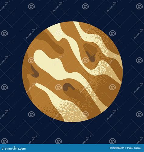 Jupiter Giant Planet Ball Sphere Striped And Spotted Surface Of