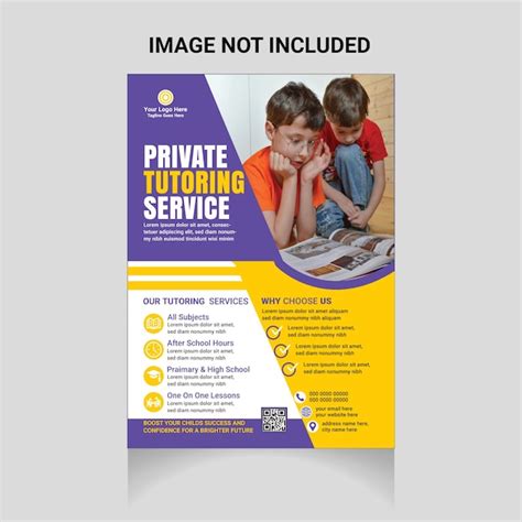 Premium Vector Private Tutoring Flyer