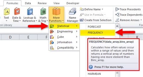 Excel Easy Frequency Distribution And Histogram Worksheet Harris