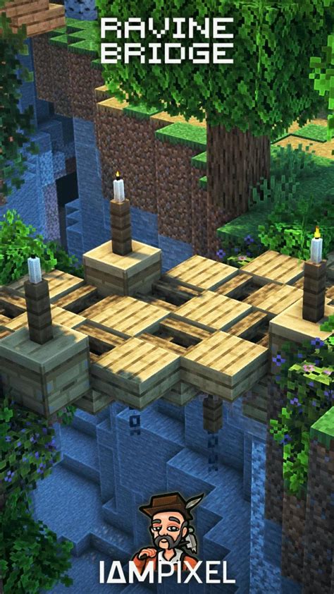 Minecraft Ravine Bridge 🌉 In 2022 Minecraft Designs Diy Minecraft Minecraft Minecraft
