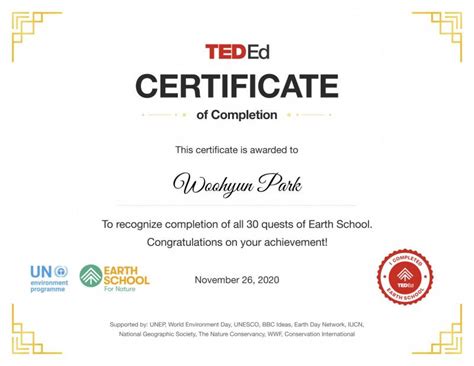 woohyun park on linkedin earthschool teded unep