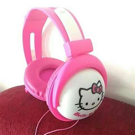 Jual Hello Kitty Headset Bando Karakter Hello Kitty Headphone Di