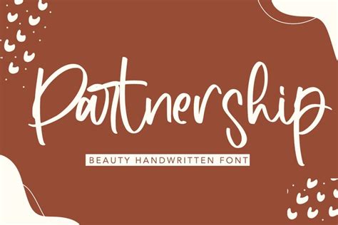 Partnership Beauty Handwritten Font