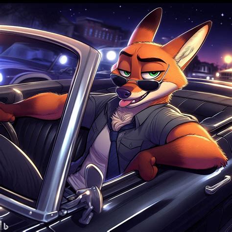 Nick Wilde Drives By Robofoxbox On Deviantart