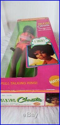 1969 Talking Christie Barbie Doll Mint Box Vintage 1960s Rare