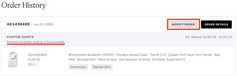 How To Modify An Outstanding Order Proper Cloth Help