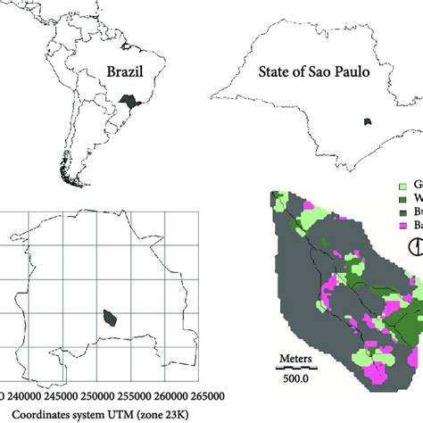Upper Left Brazilian States Highlighting State Of Sao Paulo Upper