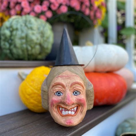 Witch Candy Bucket Vintage Inspired Halloween Decor Etsy