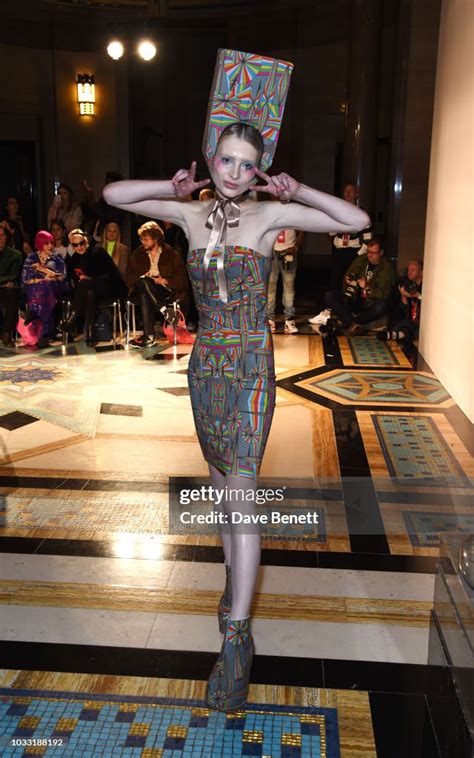 A Model Walks The Runway At The Pam Hogg Show During London Fashion