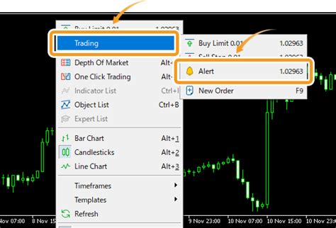 Set Sound Alerts MetaTrader User Guide Myforex