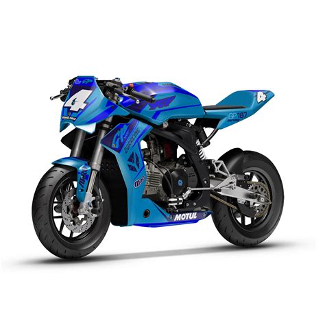 Kit Déco Pit Bike Ycf Mini Gp 2dr4 Blue