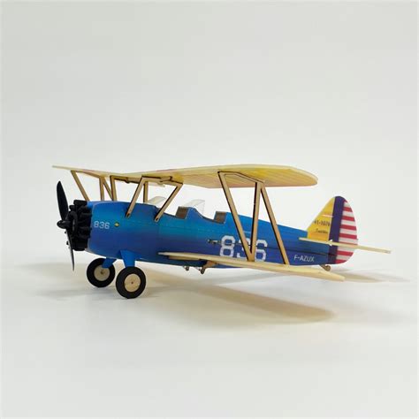 Minimumrc Pt 17 Stearman Micro Scale 360mm Wingspan Kt Foam Rc Airplane