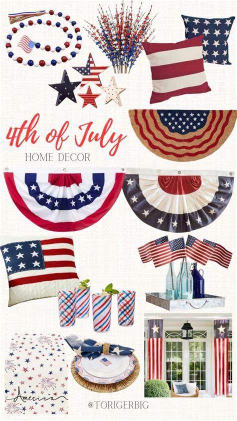 Patriotic 4th Of July Decor American Flag Cable Knit Pillow 4th Of