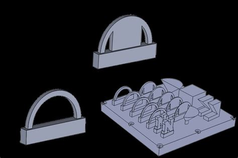 Arch Shaped Geometries Withwithout Supports With Varying Gauge