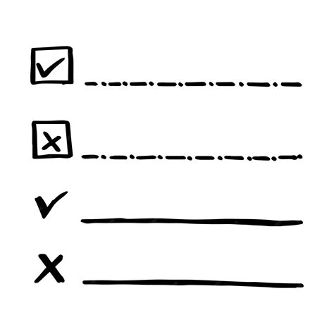 premium vector collection of isolated vector outline check to do