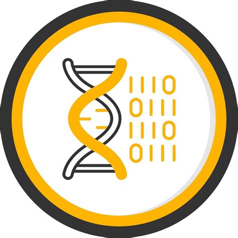 Genetic Code Structure Line Two Color Circle 71660609 Vector Art At
