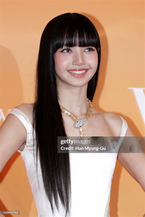 Lisa Aka Lalisa Manoban Of Girl Group Blackpink Attends The Bulgari