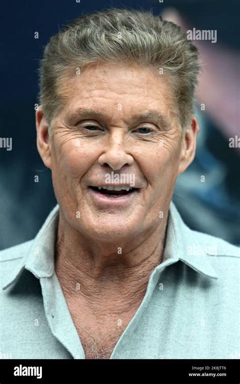 Cologne Germany 24th Oct 2022 David Hasselhoff Actor Poses In Front Of The Camera