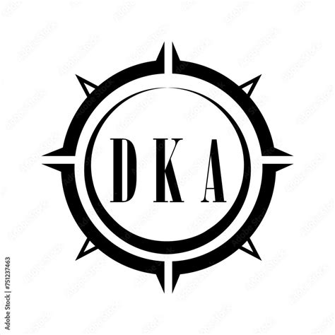Dka Letter Design Dka Letter Technology Logo Design On White