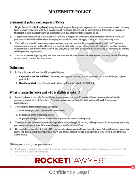 Leave Policy Template