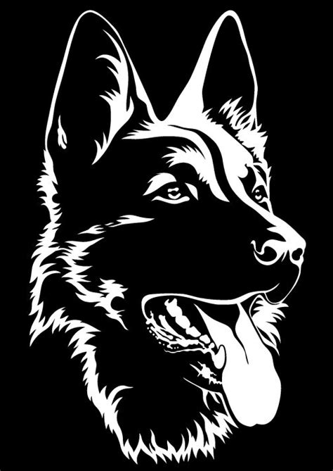 German Shepherd Vectortekeningen