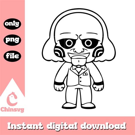 Jigsaw Chibi Horror Design Png Saw Film Series Png Chinsvg