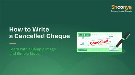 How To Cancel A Cheque Cancelled Cheque Example