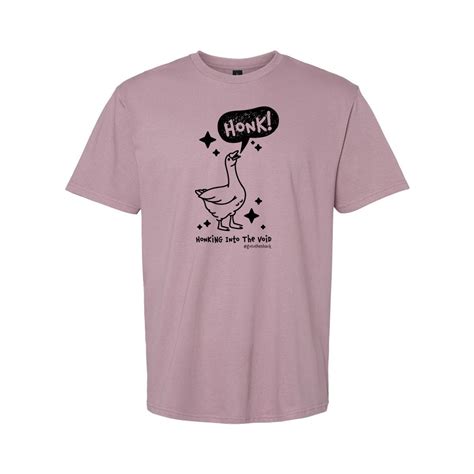 Silly Goose Honking Into The Void Unisex Basic Softstyle Tee Paragon
