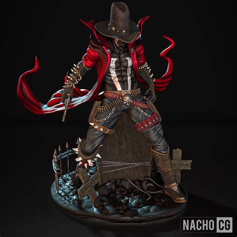 🎨 Fan Art Gunslinger Spawn Statue・ Stl File For 3d Printing・cults
