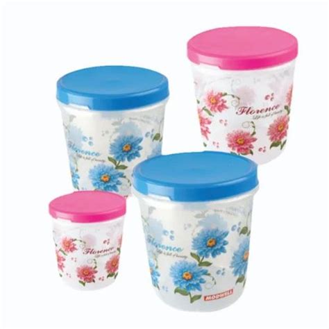 Modware Polyethylene Round Container Set At ₹ 220piece Round