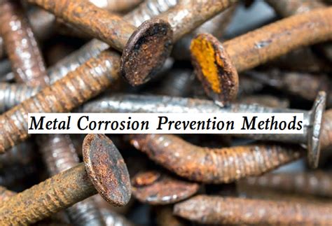 Prevention Of Rusting