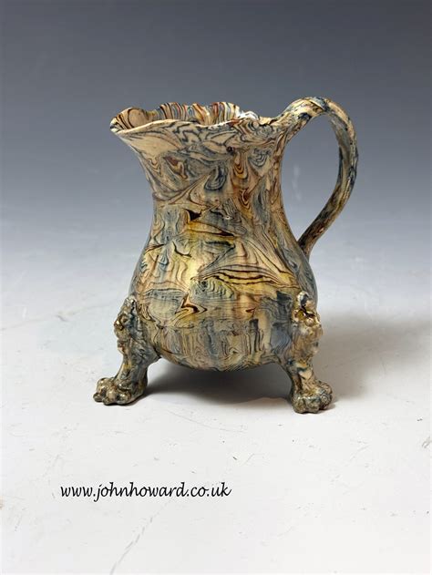 Agate Ware Pottery Creamer Attributed To Thomas Whieldon Mid18th Century John Howard