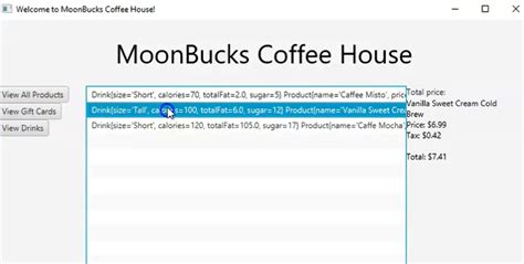 Solved Create A GUI With Buttons For Showing All Products Chegg