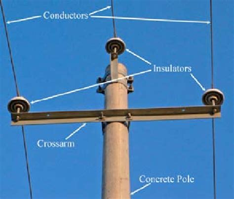 Typical Chinese Designed Pole Used For Electricity Distribution The