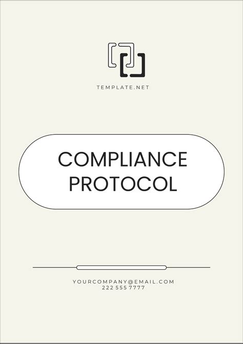 Free Compliance Protocol Template To Edit Online