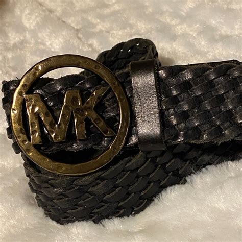 Michael Kors Accessories Michael Kors Black Belt With Mk Emblem