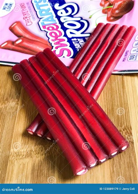 Package Of Sweetarts Cherry Ropes Candy Editorial Stock Image Image