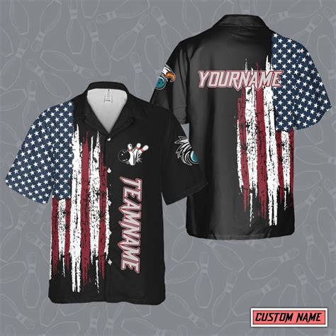 Personalize Custom Name Bowling Usa Vintage Eagle Bowling Team